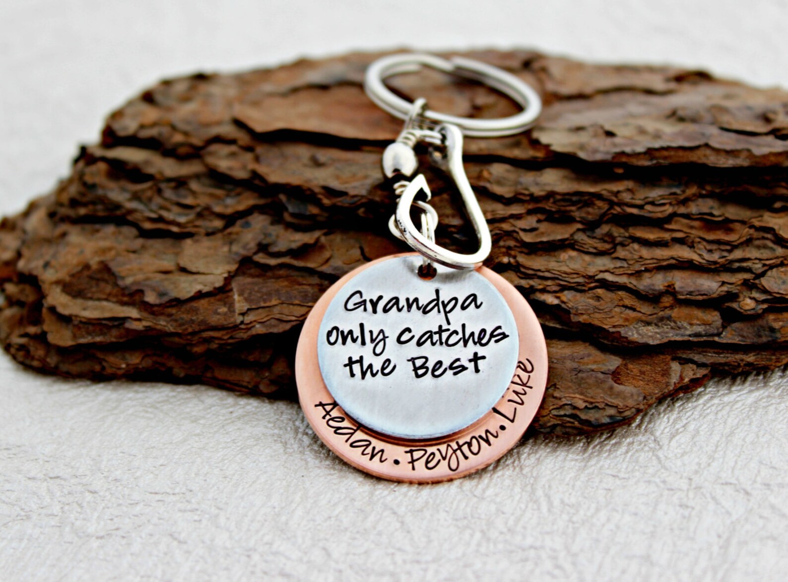 Grandpa Keychain Papa Keychain Pawpaw Keychain Dad | Etsy