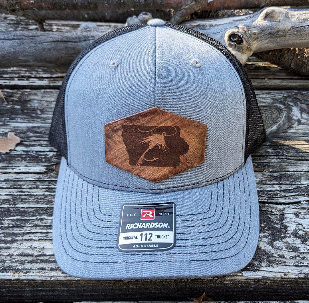 Fly Fishing Hat - Fishing Hat - Custom Hat - Fisherman Hat - Iowa Hat ...