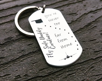 Pilot Custom Lucky Penny Keychain, New Pilot, Pilot, Airplane and Pilot ...