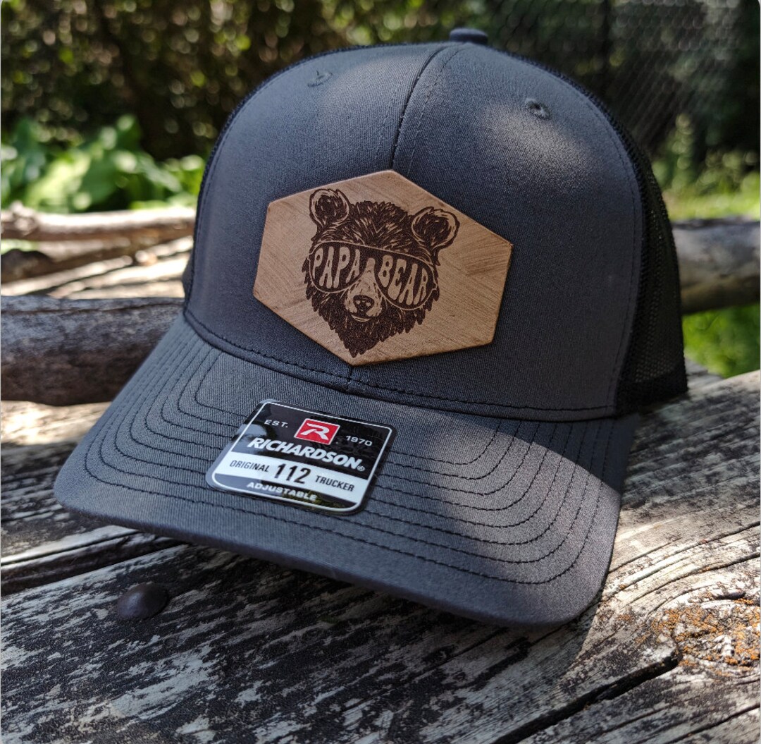 Papa Bear Hat - Papa Hat - Richardson Hat - Dad Hat - Custom Hat - Gift ...