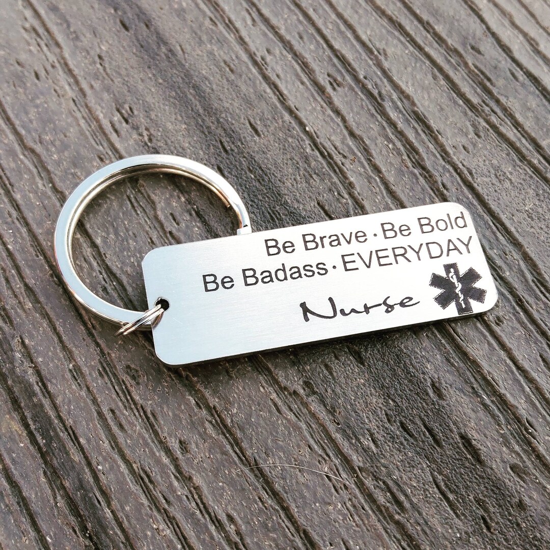 Nurse Keychain - RN Keychain - Nurse Gift - RN Gift - Nursing Student ...