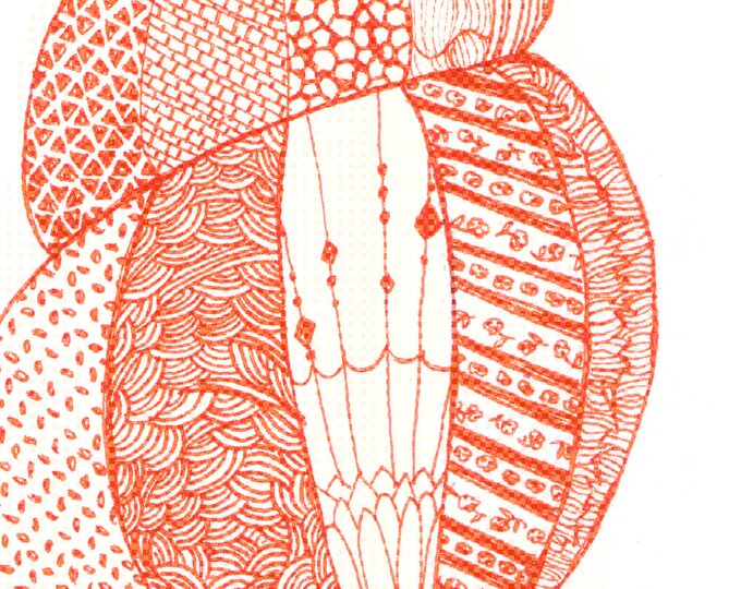 Seashell: 8.5x11 Digital Print of a Pen and Ink Drawing - Etsy
