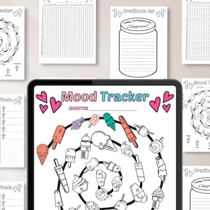 Printable Ice Cream Mood Tracker, Feelings Chart, Monthly Tracker - Etsy