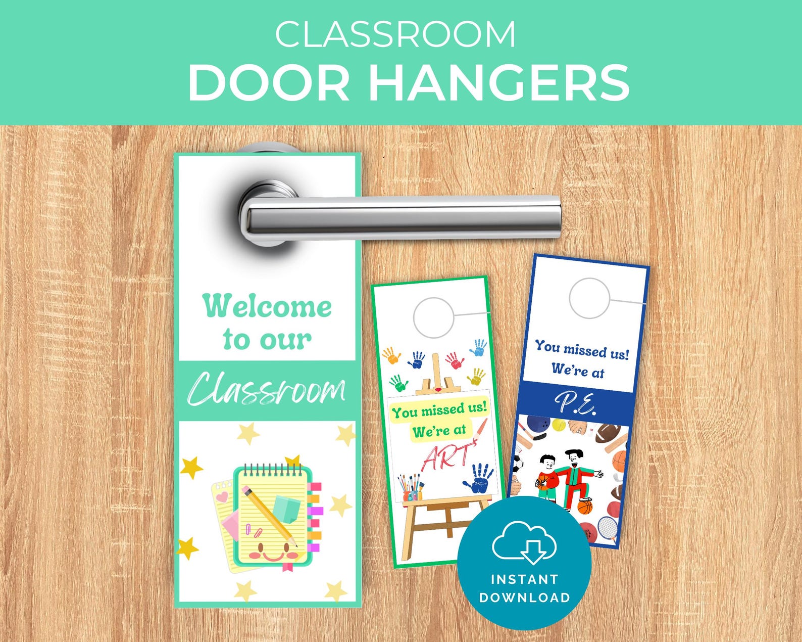 Classroom Door Hanger, Printable Door Tag, Preschool Door Hanger - Etsy