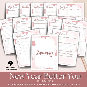 New Year’s Goal-setting & Productivity Bundle, Winter Arc Challenge ...
