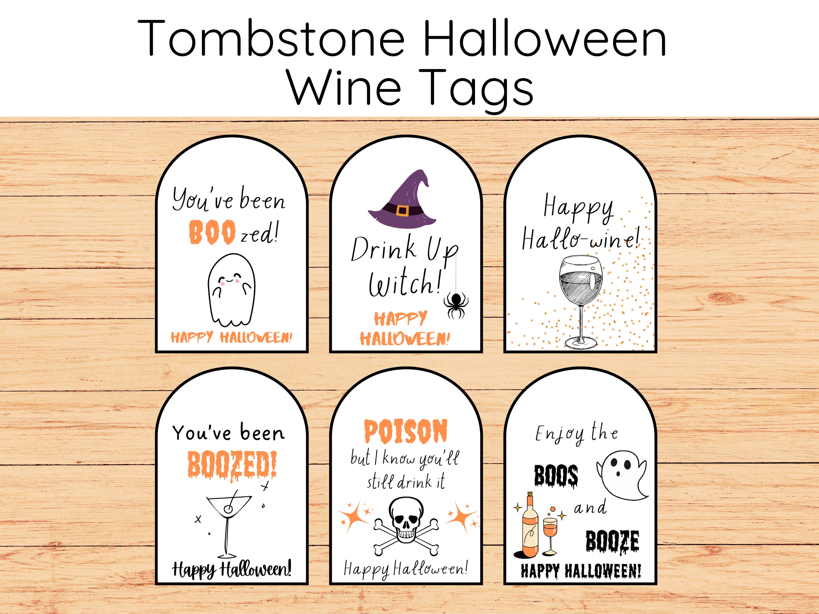 Halloween Tombstone Wine Labels! Printable Tombstone Halloween Wine ...