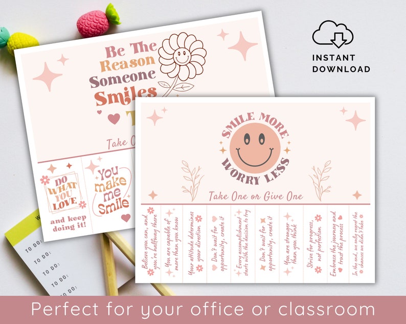 Printable Tear Off, Motivational Flyer, Positive Quote Flyer - Etsy