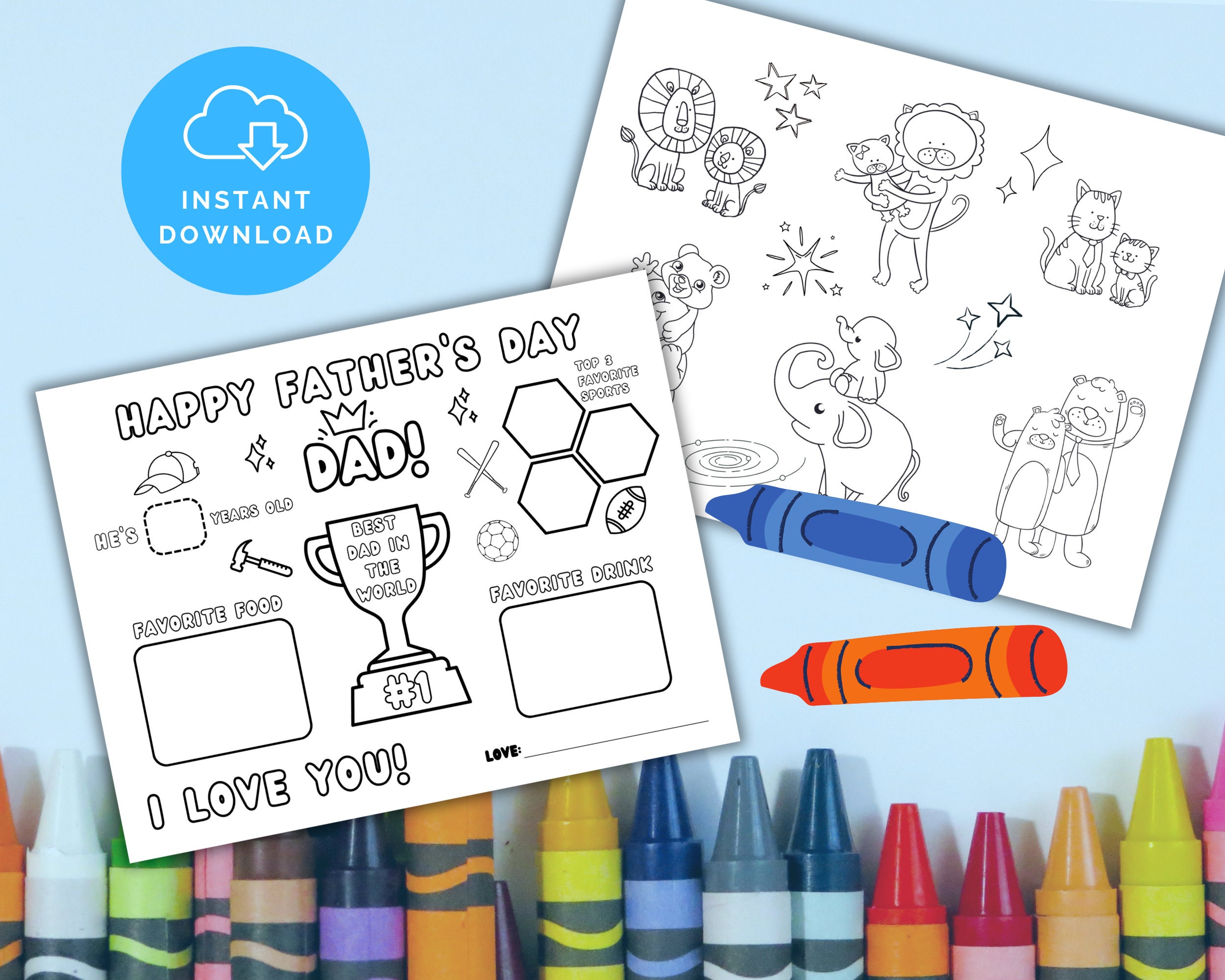 Printable Father's Day Coloring Pages Dad Coloring Pages Father's Day ...