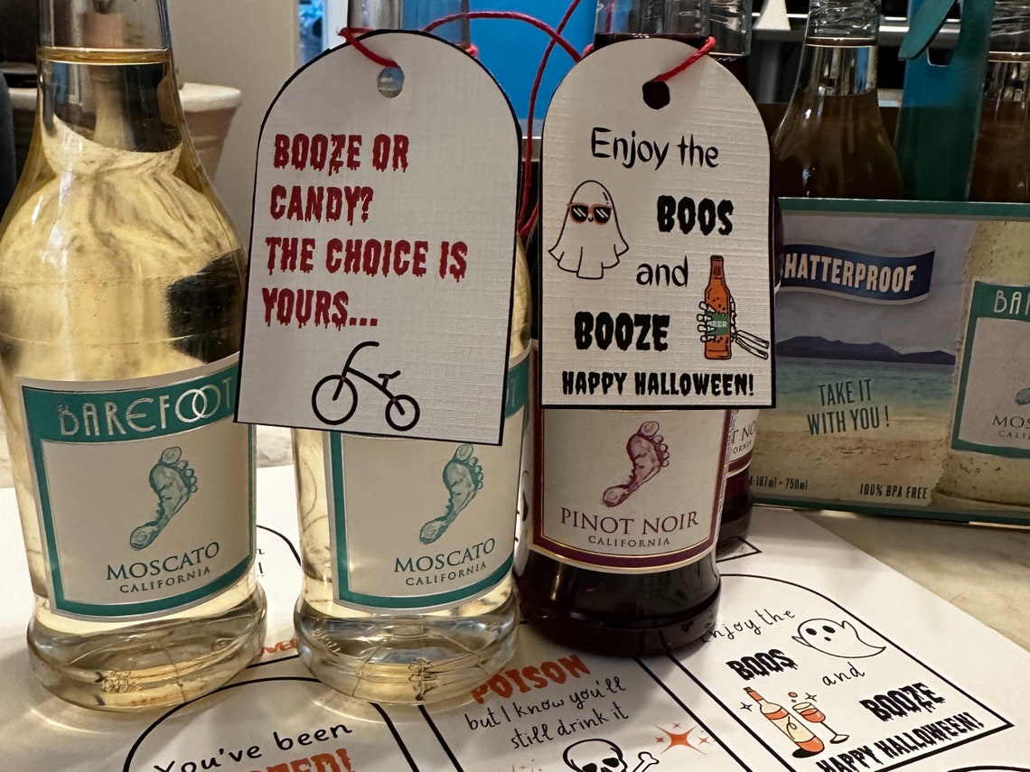 Halloween Tombstone Wine Labels! Printable Tombstone Halloween Wine ...