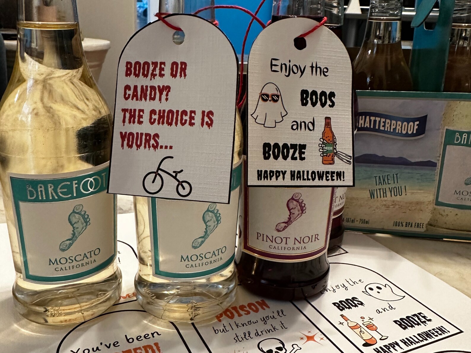 Halloween Tombstone Wine Labels! Printable Tombstone Halloween Wine ...