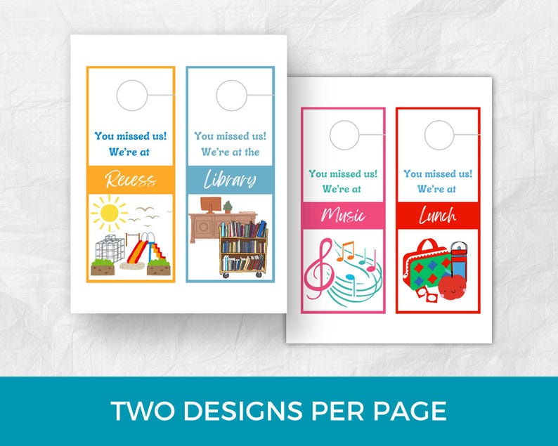 Classroom Door Hanger, Printable Door Tag, Preschool Door Hanger - Etsy