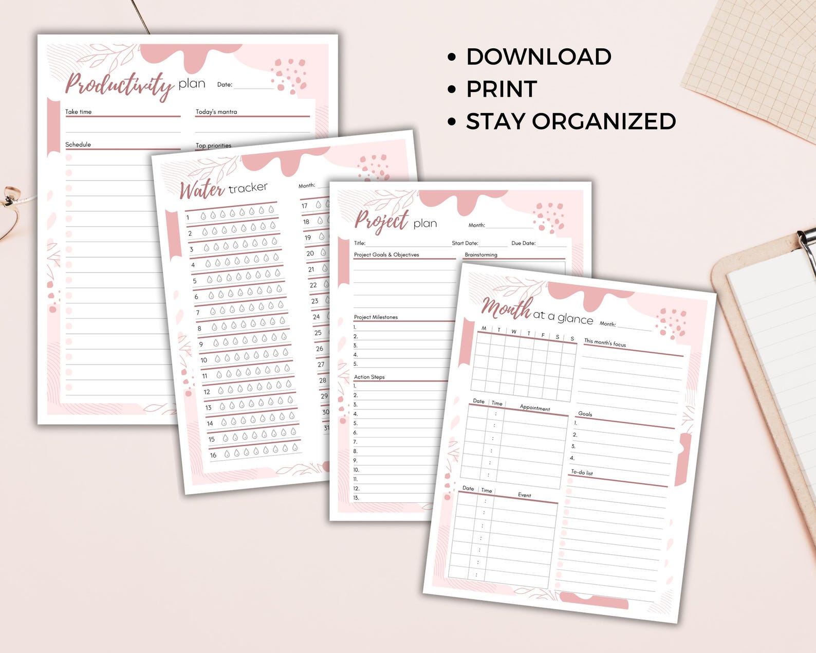 New Year’s Goal-setting & Productivity Bundle, Winter Arc Challenge ...