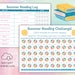 Printable Summer Reading Challenge, Minute Reading Log, Summer Reading ...