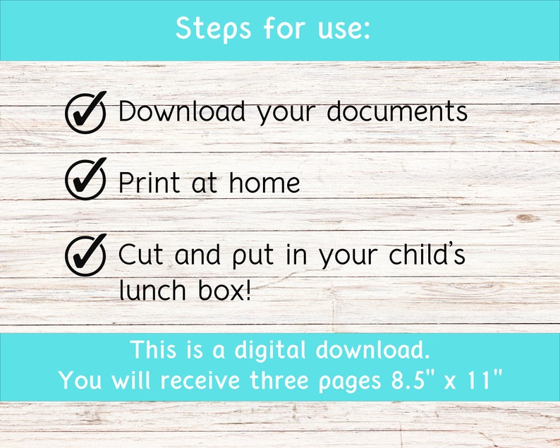 Summer Vacation Countdown Lunch Box Notes Printable Lunch Box Notes ...