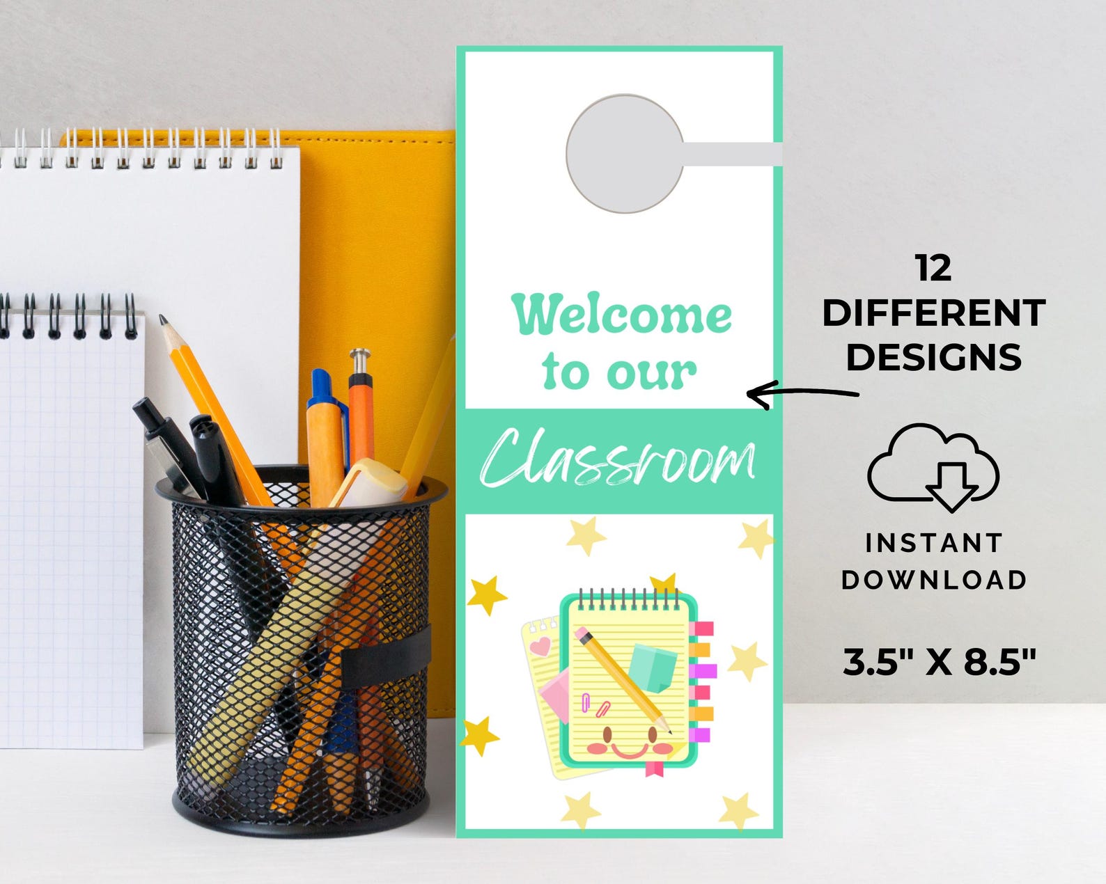 Classroom Door Hanger, Printable Door Tag, Preschool Door Hanger - Etsy