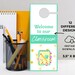 Classroom Door Hanger, Printable Door Tag, Preschool Door Hanger - Etsy