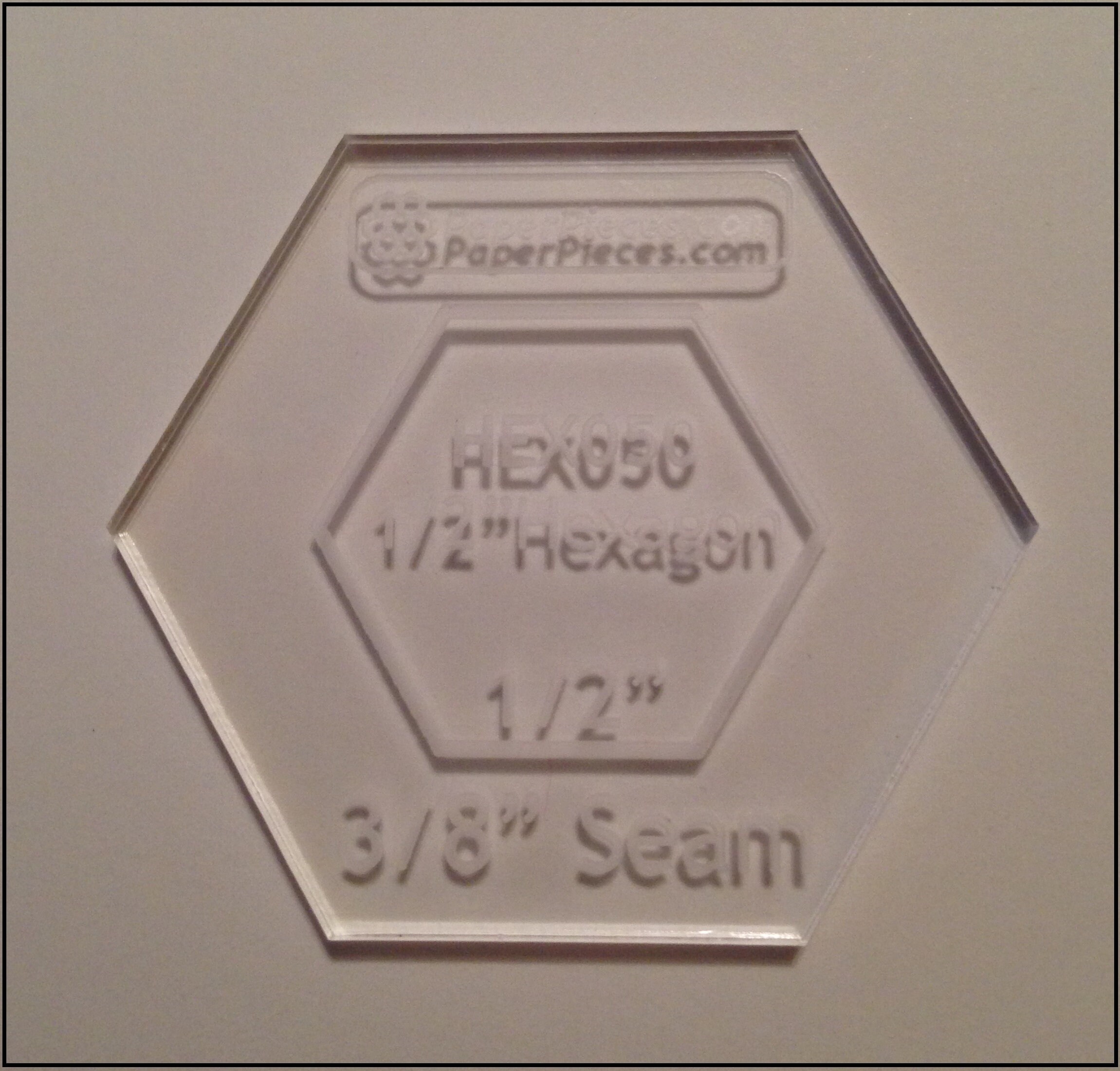Hexagon Acrylic Cutting Template and Fussy Cut Finder - Etsy