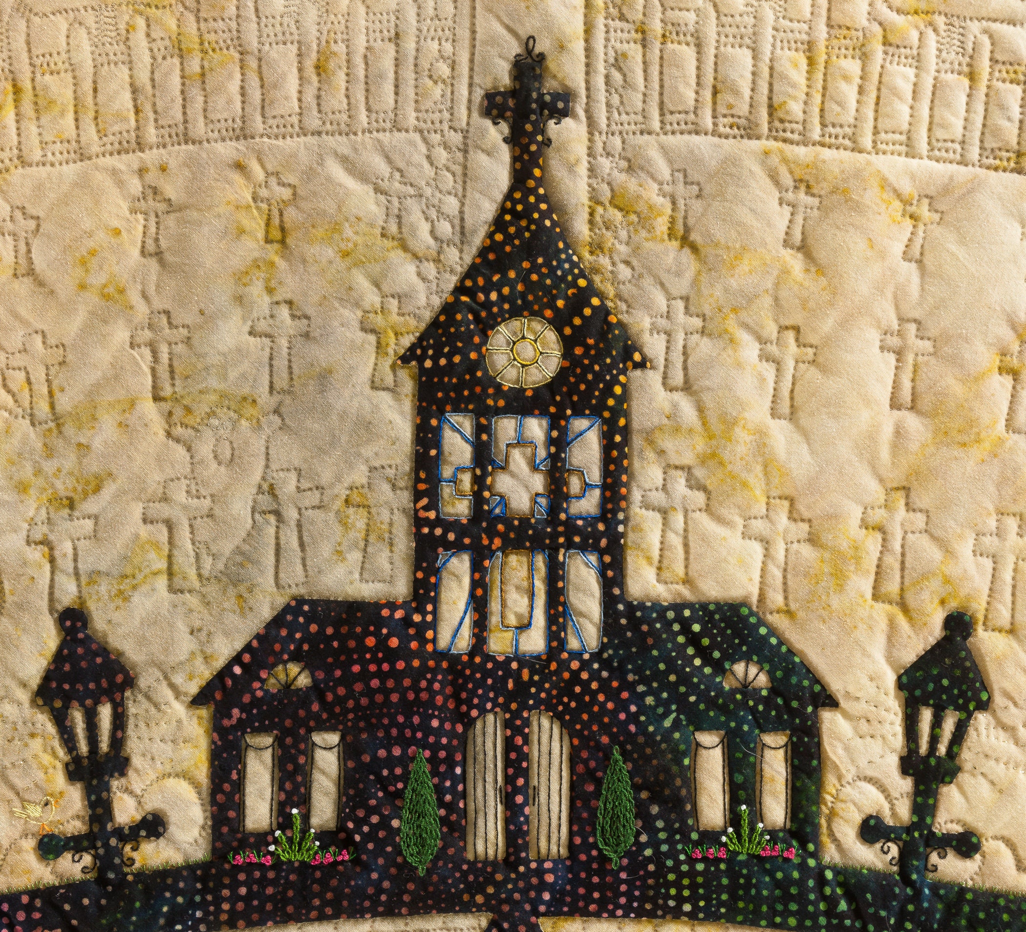 Small Town Church Quilt Applique Pattern - Etsy