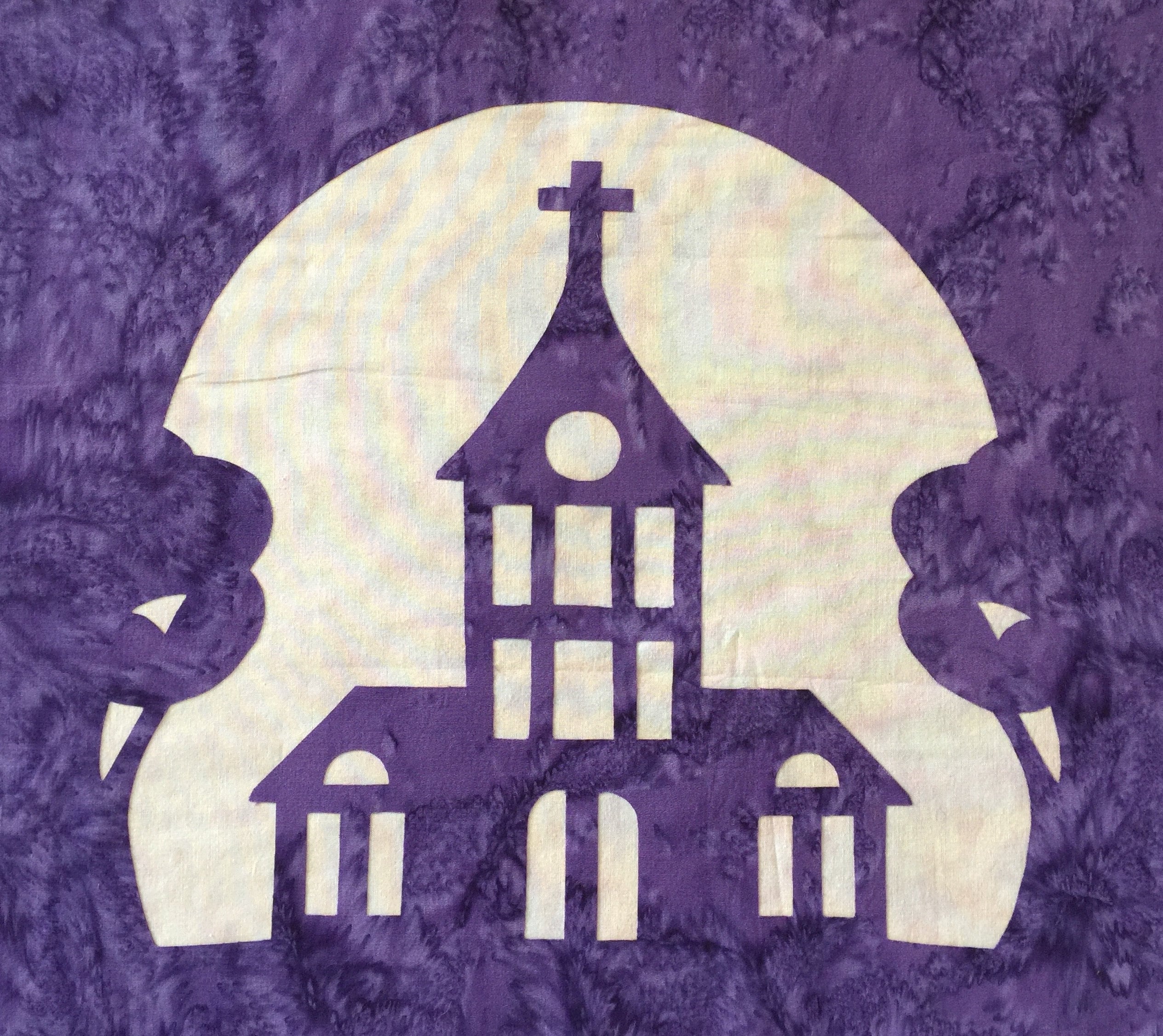 Small Town Church Quilt Applique Pattern - Etsy