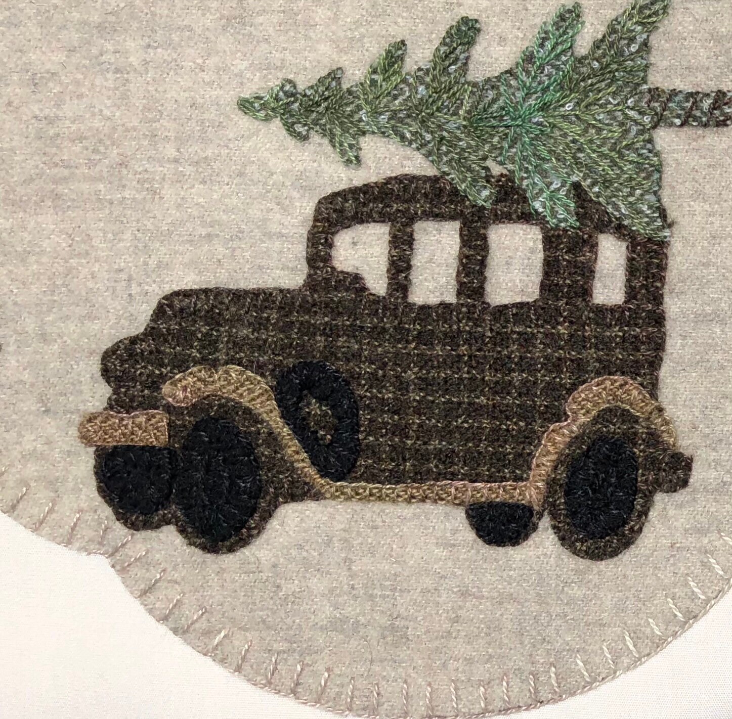 Tree Lot Wool Appliqué KIT Die Cut Pre Fused Felted Wool - Etsy UK