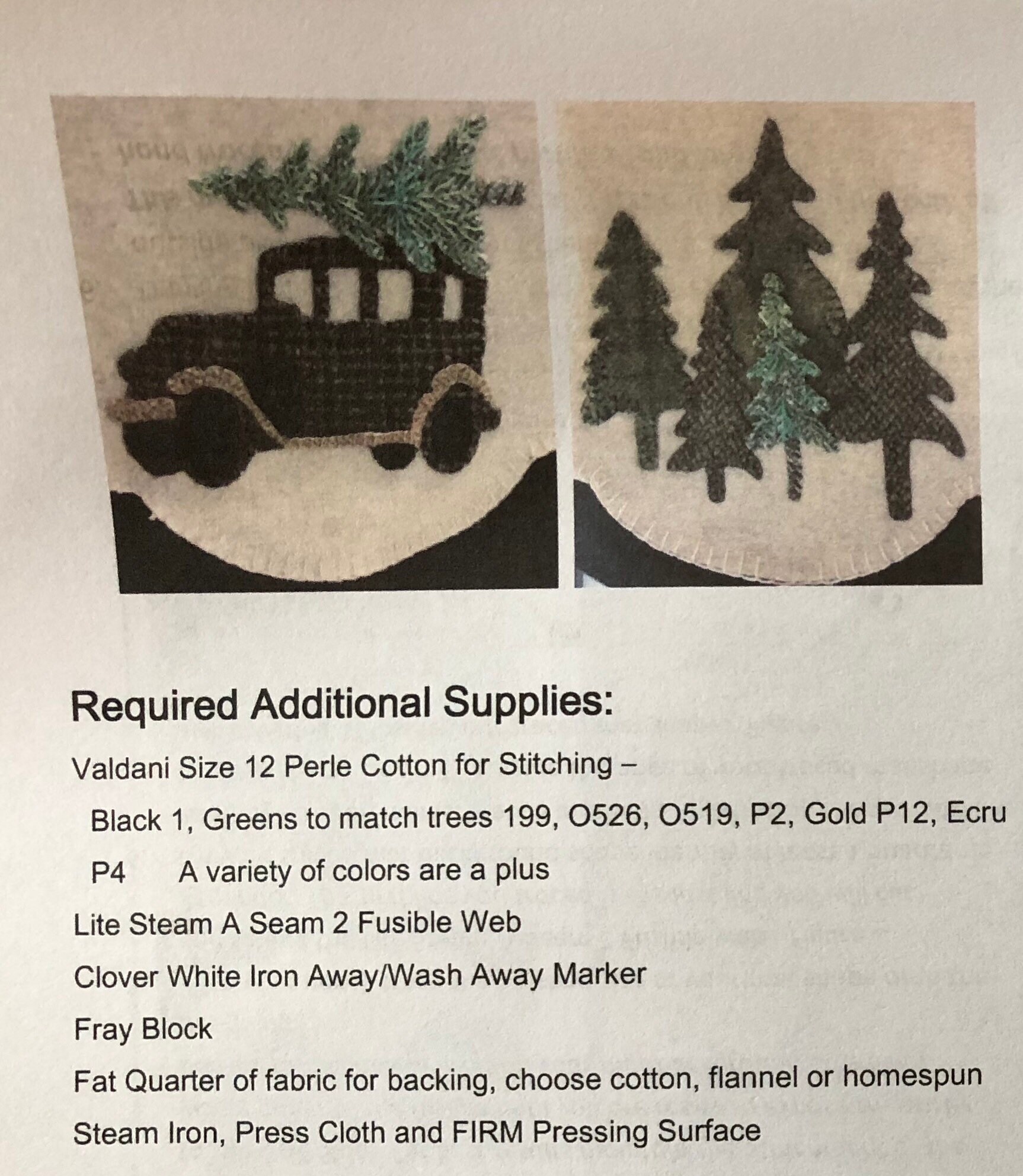 Tree Lot Wool Appliqué KIT Die Cut Pre Fused Felted Wool - Etsy UK