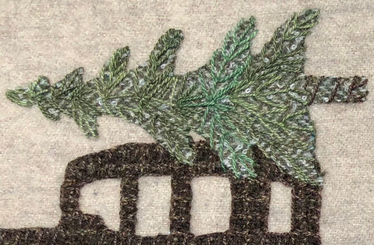 Tree Lot Wool Appliqué KIT Die Cut Pre Fused Felted Wool - Etsy UK