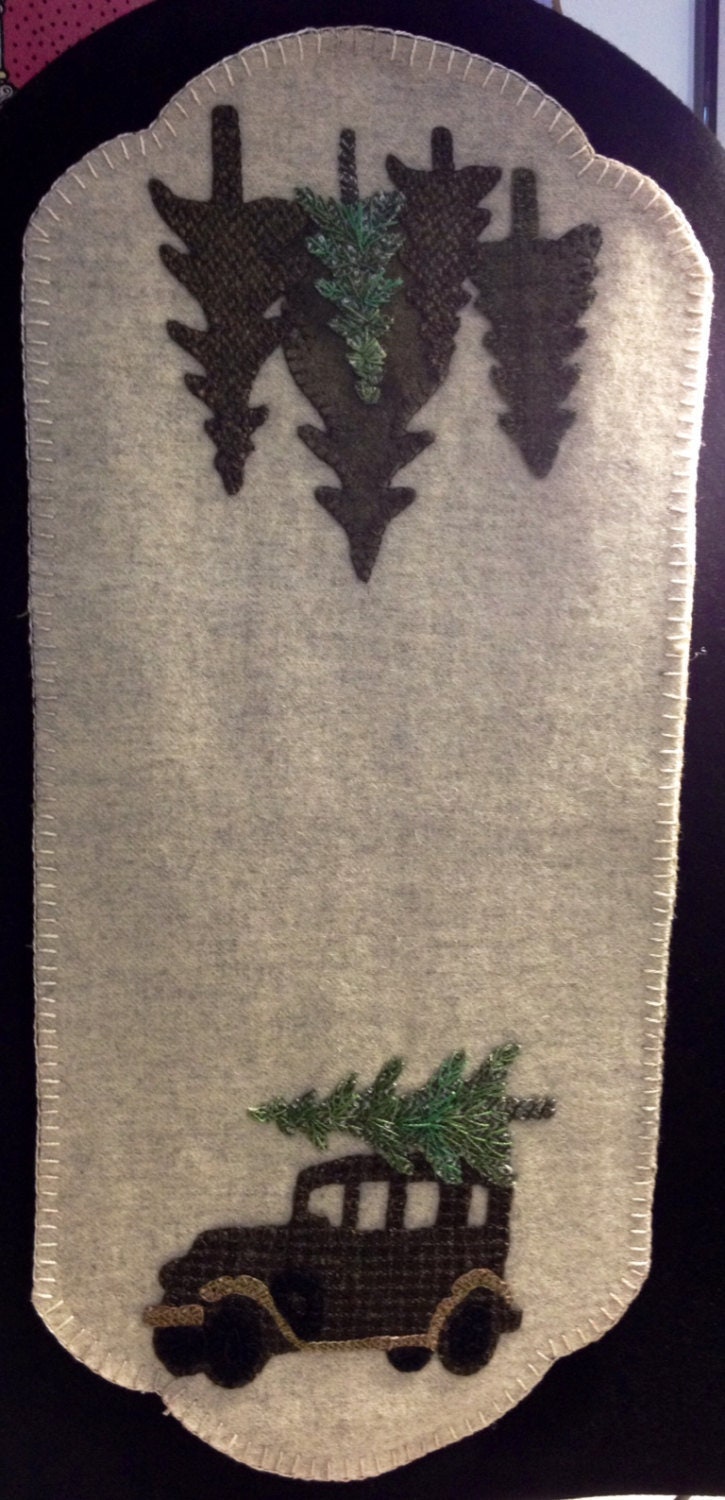 Tree Lot Wool Appliqué KIT Die Cut Pre Fused Felted Wool - Etsy UK