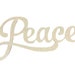Peace Script Word Cutout | Wooden Word | Kitchen Decorations | Wreath ...