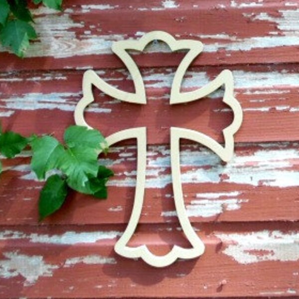 Wooden Hollow Cross - Etsy