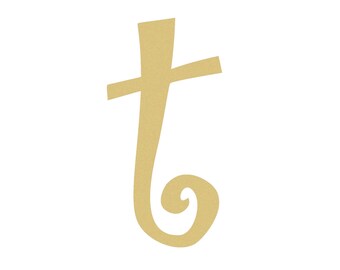 Lowercase letter t | Etsy