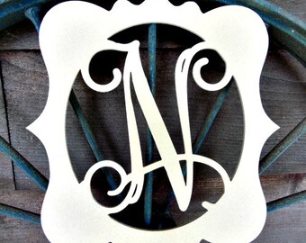 Monogram letter n | Etsy