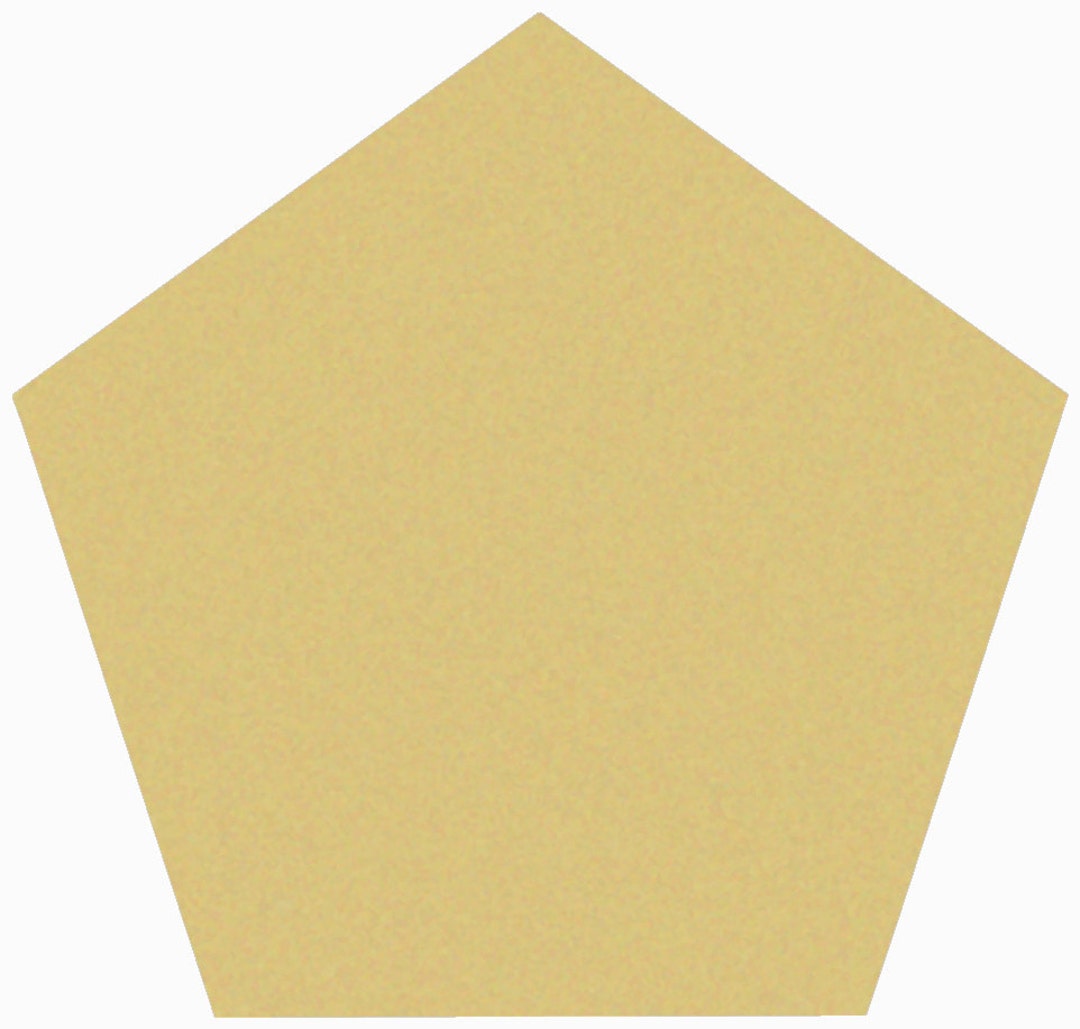 PENTAGON Polygon Unfinished Wooden Craft Shape, Do It Yourself, 5 Side ...