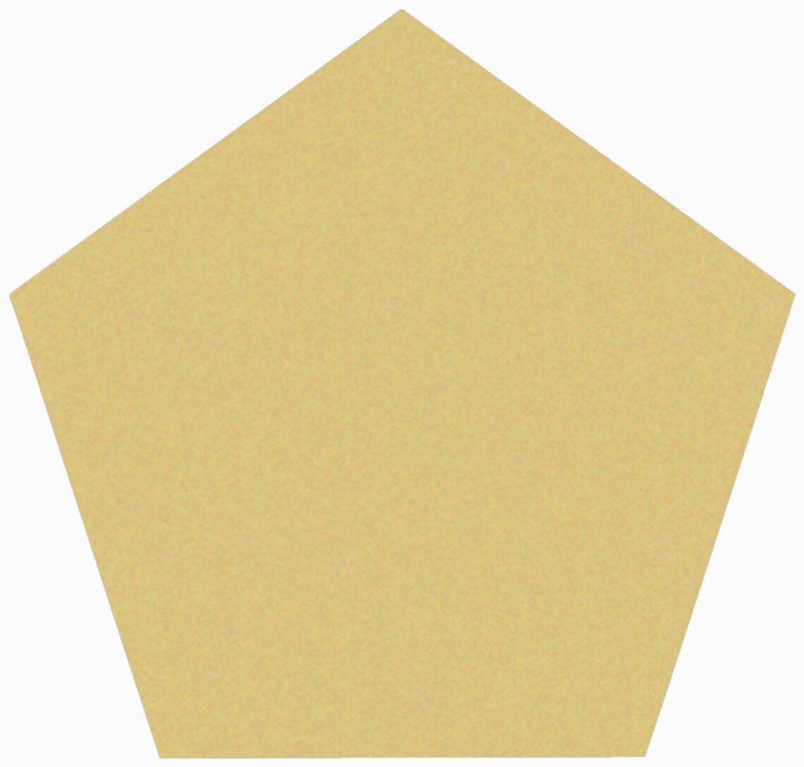 PENTAGON Polygon Unfinished Wooden Craft Shape Do It - Etsy