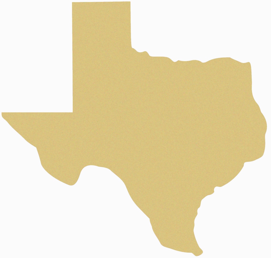 Texas Unfinished Wooden Shape,paintable Wooden MDF, DIY - Etsy
