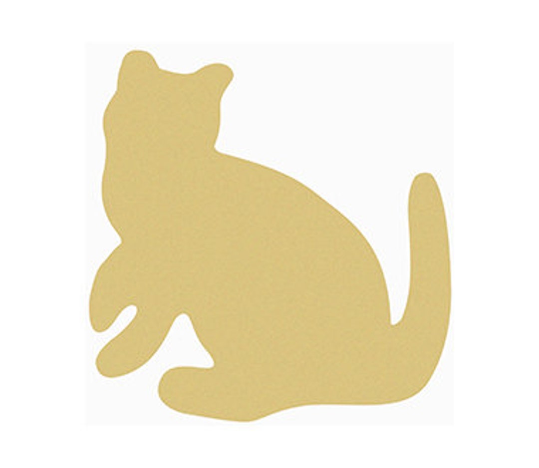 CAT Unfinished Wooden Craft Shape, Do It Yourself, DIY, Basic Feline ...