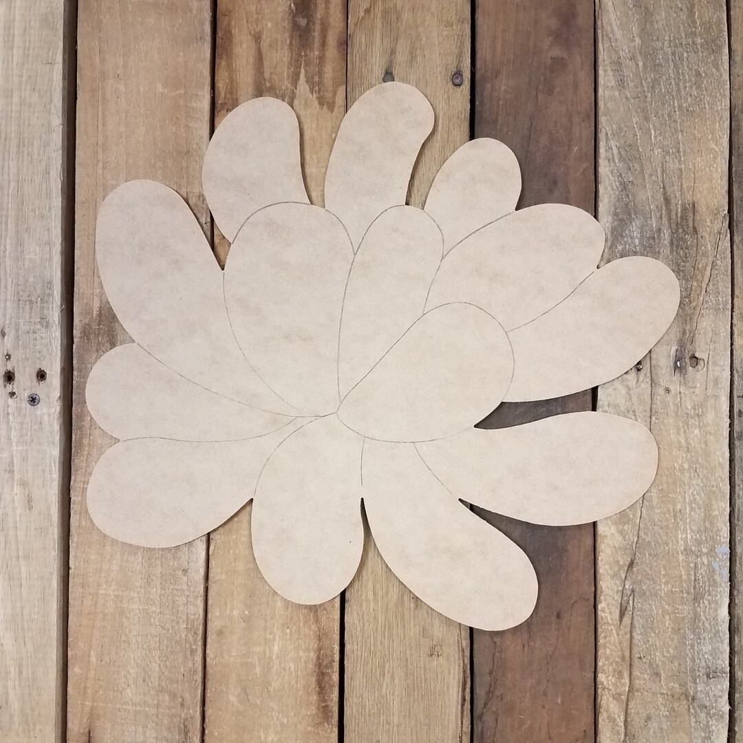 Succulent Plant Wood Cutout: DIY Paintable Wall Art - Etsy