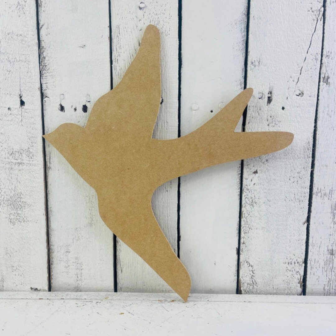 Sparrow, Unfinished Cutout, Craft Wood Shape - Etsy
