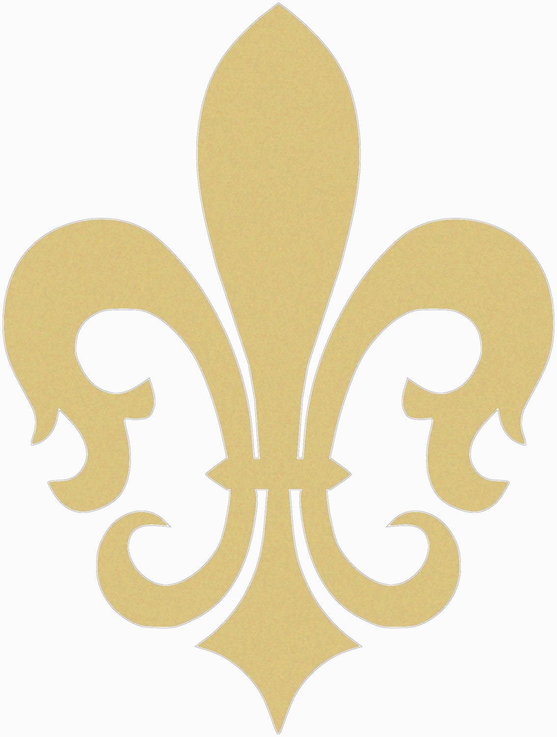 Fleur De Lis Unfinished Victorian Style Wooden Craft Shape | Etsy