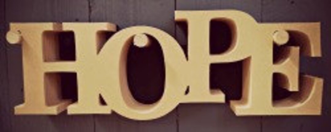 Wooden Unfinished Letters Block (HOPE), Home Decor, Wall Hanging - Etsy