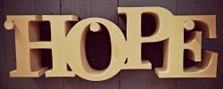 Wooden Unfinished Letters Block HOPE Home Decor Wall - Etsy