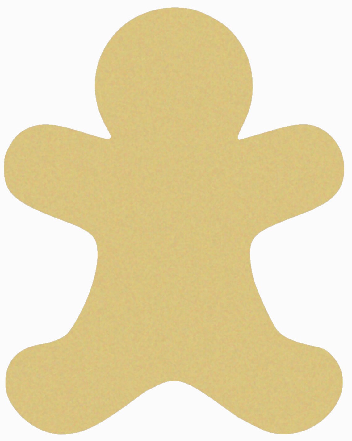 Gingerbread Man Unfinished Wooden Craft Shape Wooden - Etsy