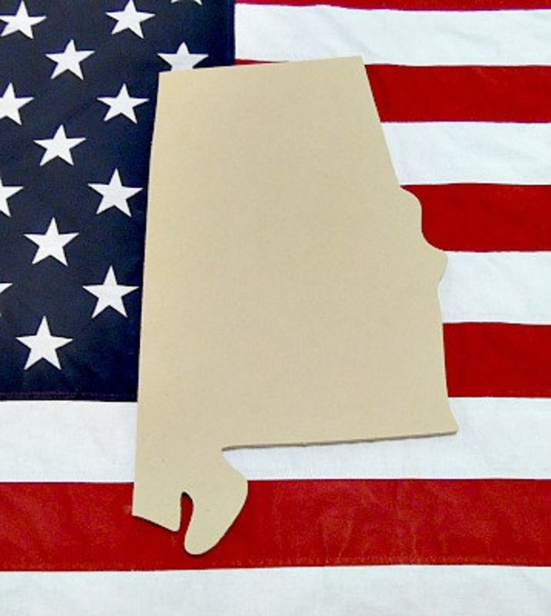 Alabama Unfinished Wooden State Craft Decorable Shape, Any State ...