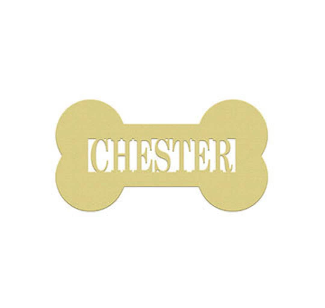 Dog Bone Personalized Frame Name, Unfinished Framed Monogram, Wooden ...