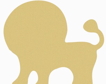 Unfinished Wooden Lion Shape Animal Wildlife Craft up - Etsy