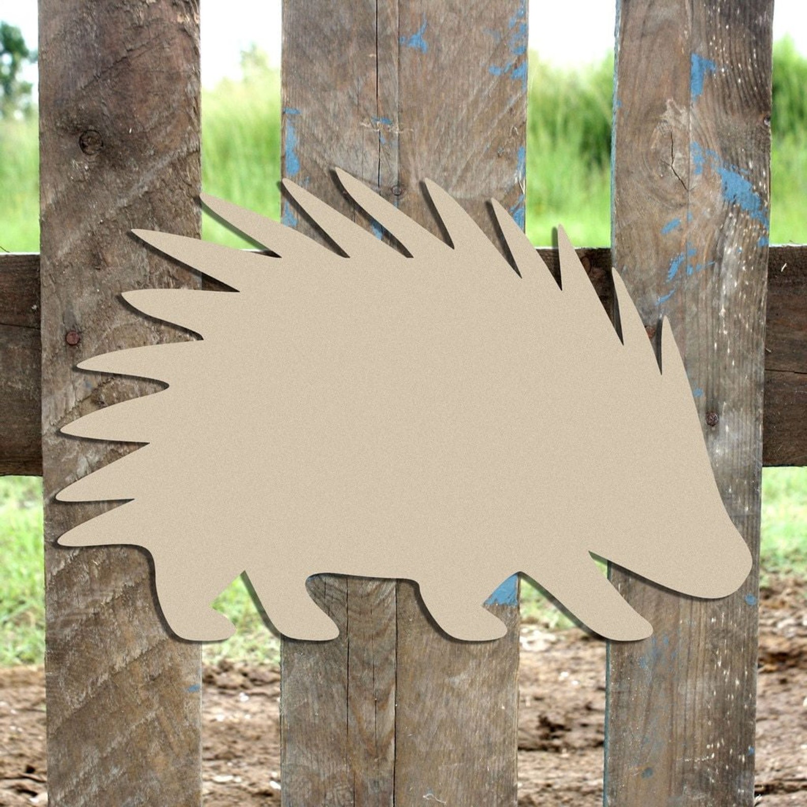 Unfinished Wooden Porcupine Shape: DIY Craft, Wall Art - Etsy