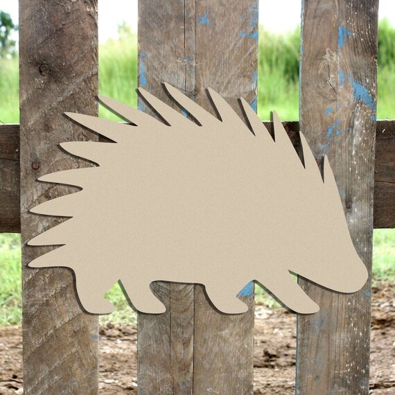 Unfinished Wooden Porcupine Shape DIY Paintable Wooden Craft - Etsy