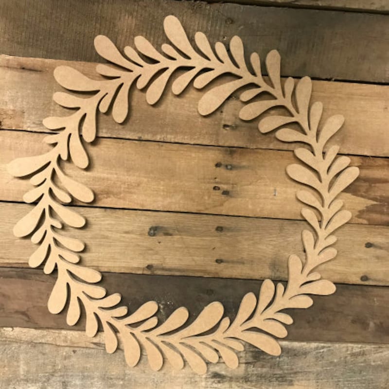Wooden Wreath - Etsy