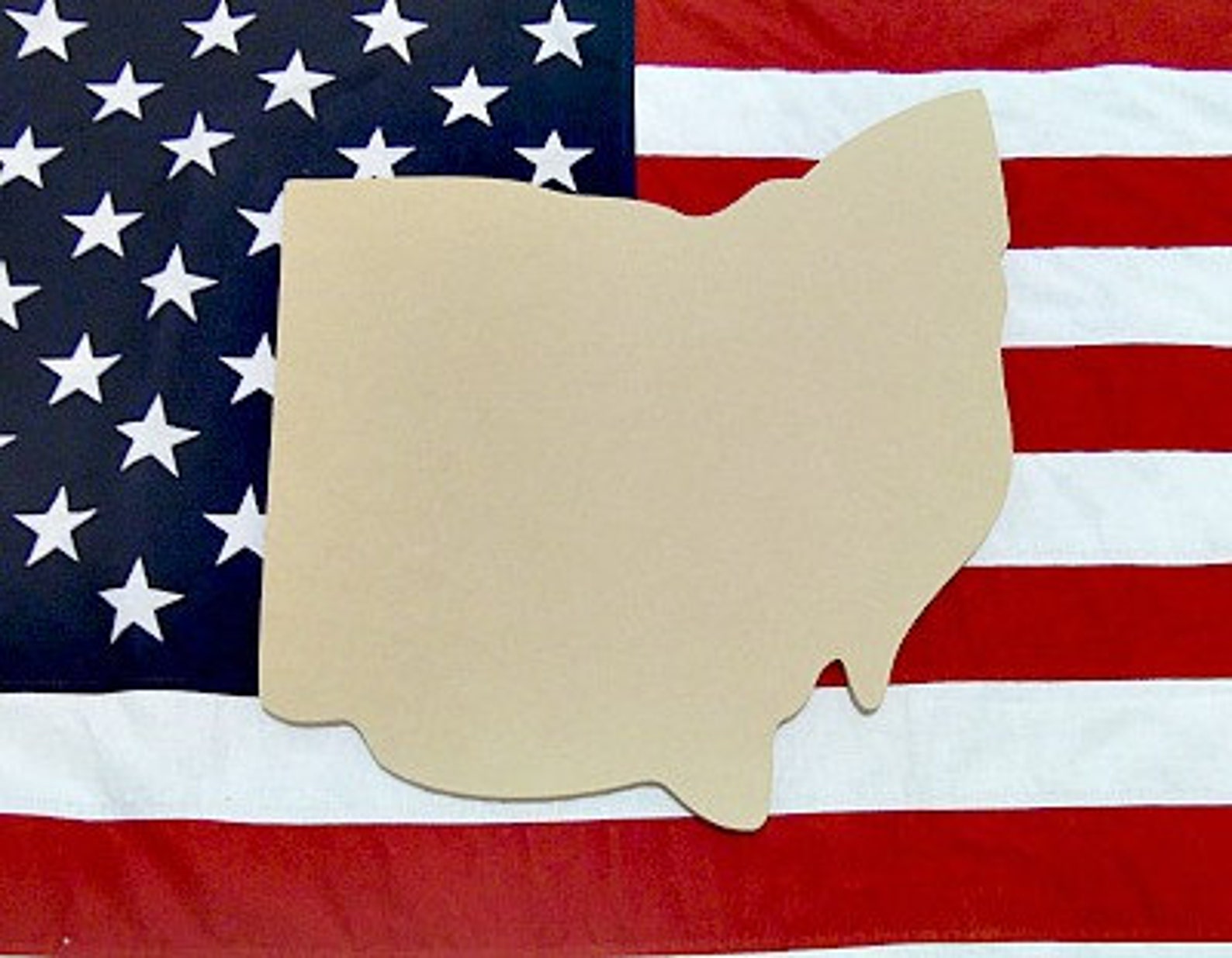 Ohio Unfinished Wooden State Craft Decorable Shape, Any State Available ...