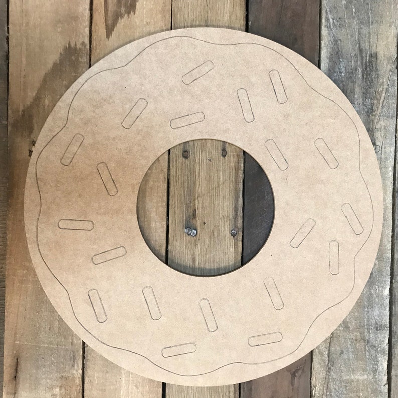 DIY Donut Craft Shape: Unfinished Wood, Paintable Art - Etsy
