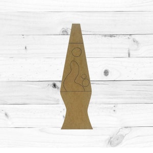 Lava Lamp, 90's Shapes, Unfinished Wood Cutout, Paint by Line, BAC - Etsy